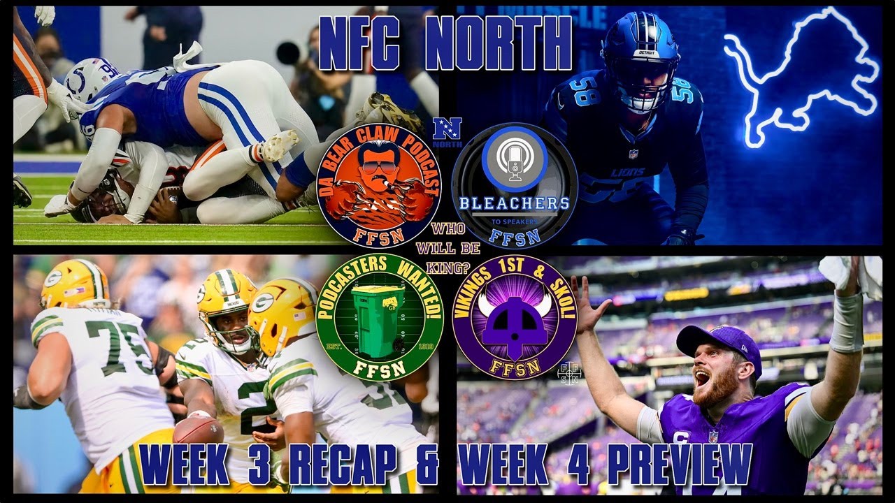 NFC North: NFL Week 3 Recap & Week 4 Preview | Who Will Be King👑 - YouTube