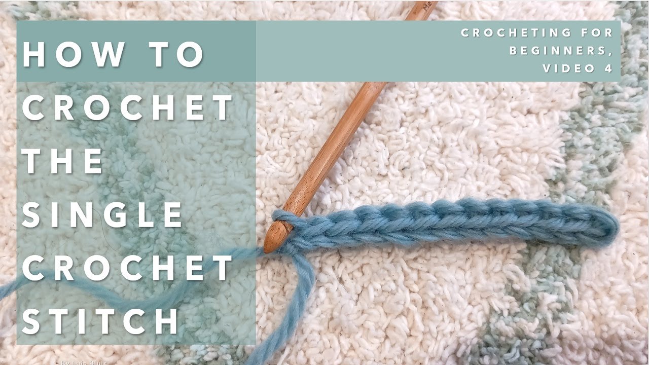 How To Crochet THE SINGLE CROCHET/SLIP Stitch (sc), CROCHET FOR ...