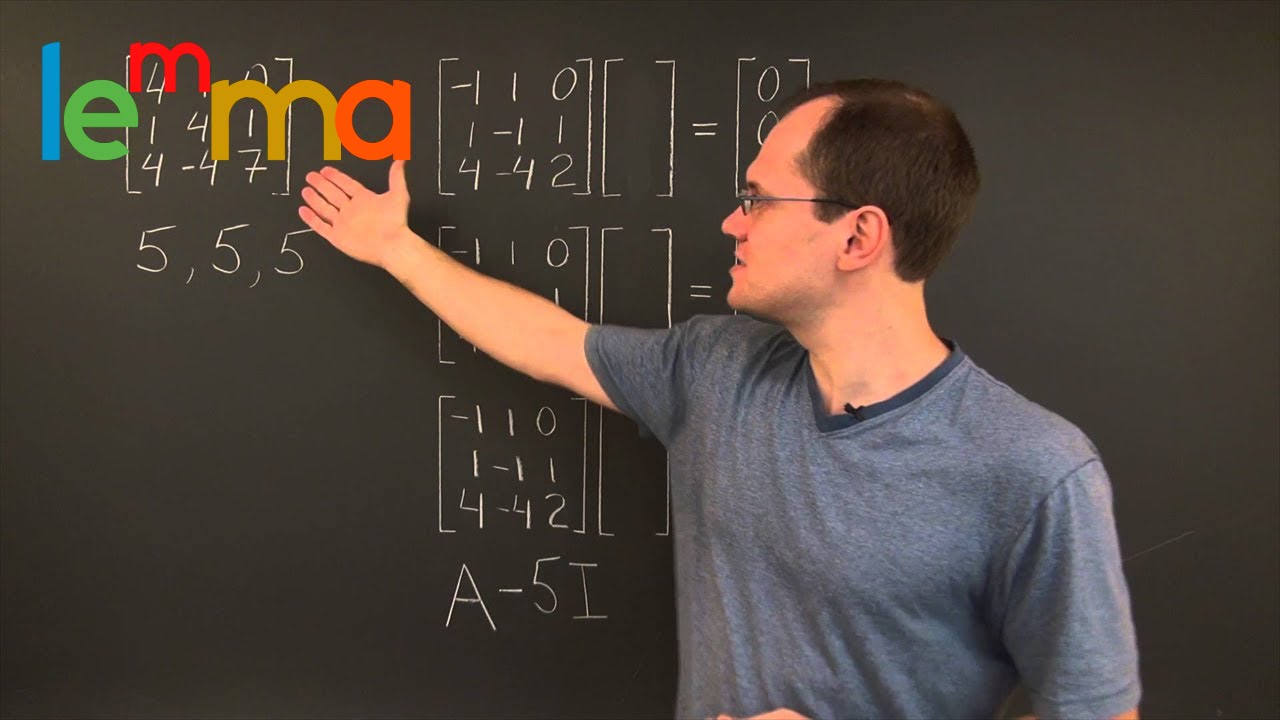 Linear Algebra 16h7: Generalized Eigenvectors Example - YouTube