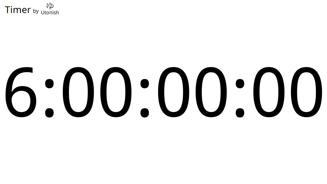 6 Day Countdown Timer - YouTube