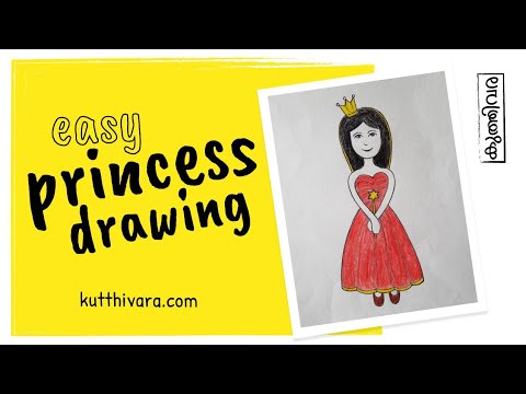Easy Princess drawing in step by step - YouTube