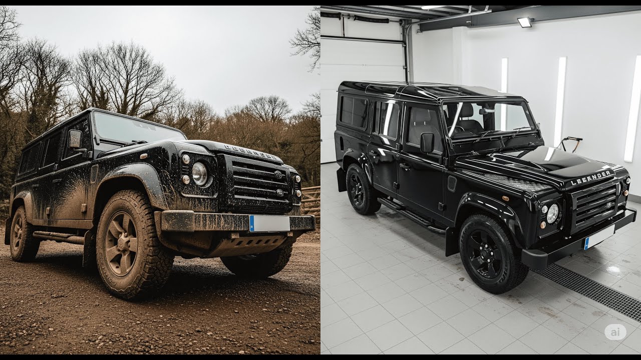 Land Rover Defender: Relaxing Car Wash - YouTube