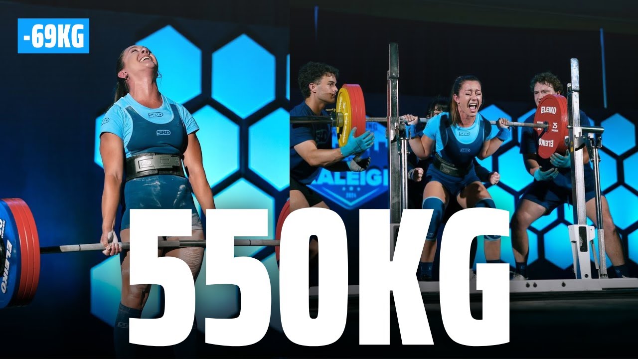 Celine Crum | 550kg Total | SBD Raleigh 2024 - YouTube