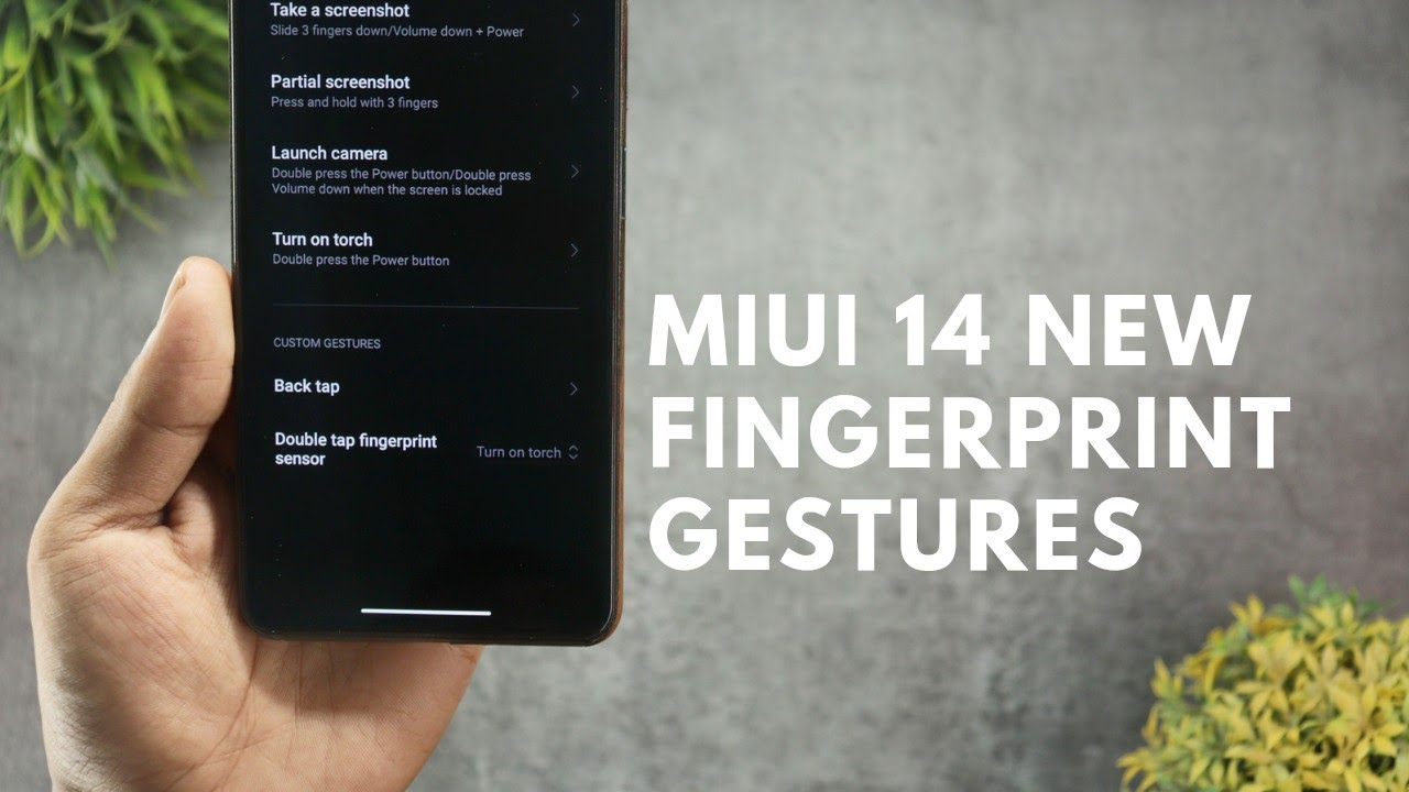 Enable Miui 14 New Fingerprint Gestures Shortcut On Any Redmi,Poco ...