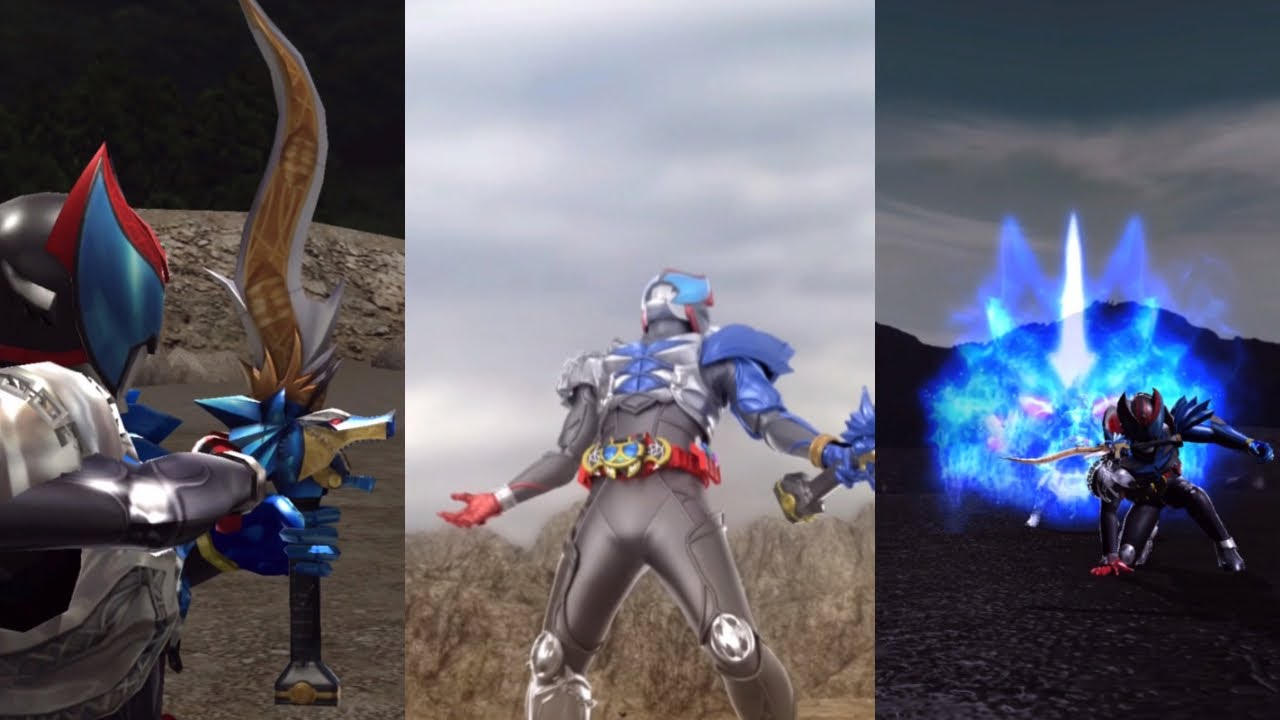 【ガンバライジング】メモリアルフィニッシュ 仮面ライダーキバ ガルルフォーム BS3-026 スキャン演出 必殺技 まとめ「ハウリングショック」「ガルル・ハウリングスラッシュ」 - YouTube