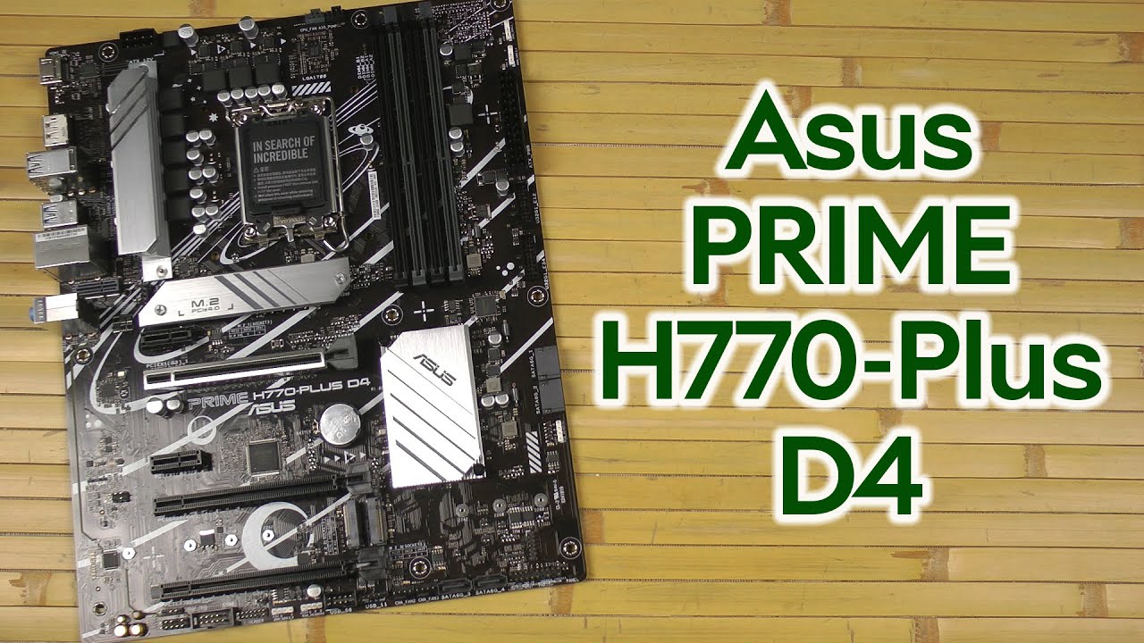 Розпаковка Asus PRIME H770-Plus D4 - YouTube