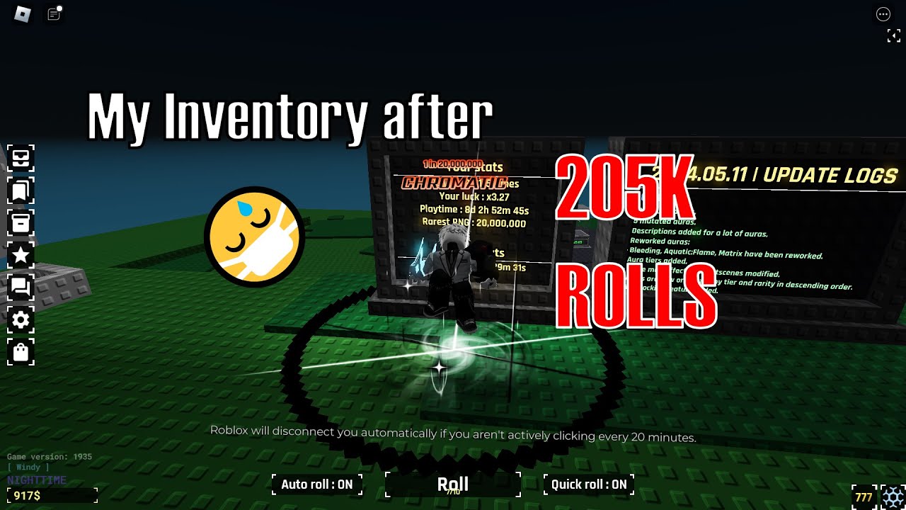 My inventory after 205k rolls(I didnt post the ep2 of hp1 cuz the file is gone) - YouTube