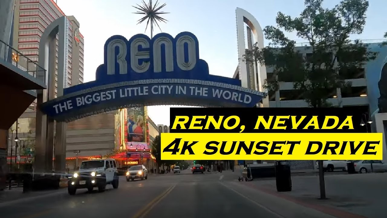 Reno, Nevada | 4k Sunset Drive | Dashcam - YouTube