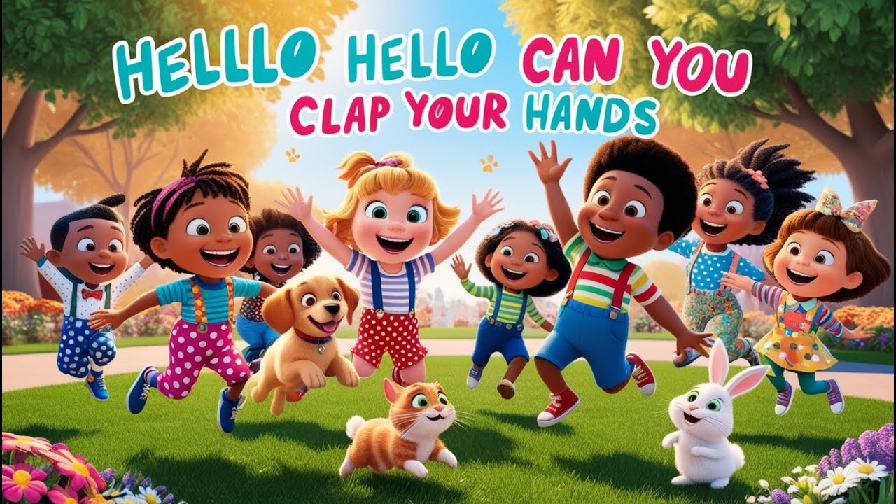 "Hello Hello! | Fun Kids Song with Actions 🎶👋II Popular Song For Kids ...