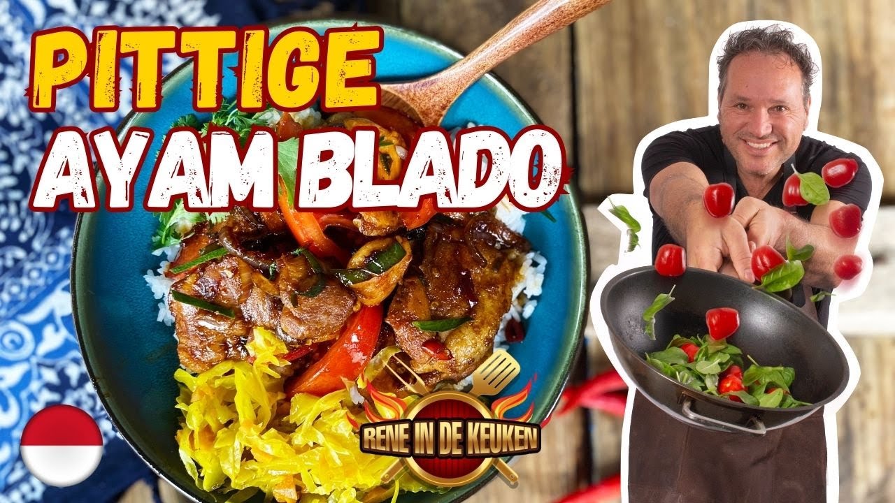 Indonesische Ayam Blado. Pittige kip uit Sumatra. - YouTube