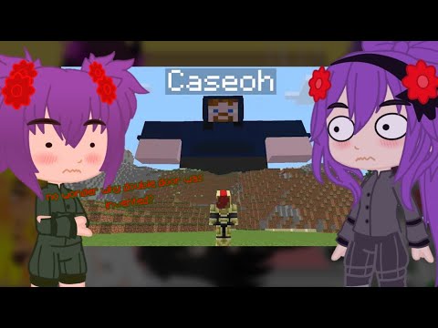 Mob talker girl's react to If Caseoh Played Minecraft by AJTHEBOLD (really short)