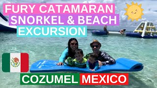 FURY CATAMARAN SNORKEL u0026 BEACH in COZUMEL MEXICO wi... | Doovi