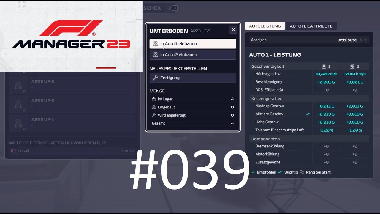 Dringendes Update! #039 -F1 Manager 23- - YouTube