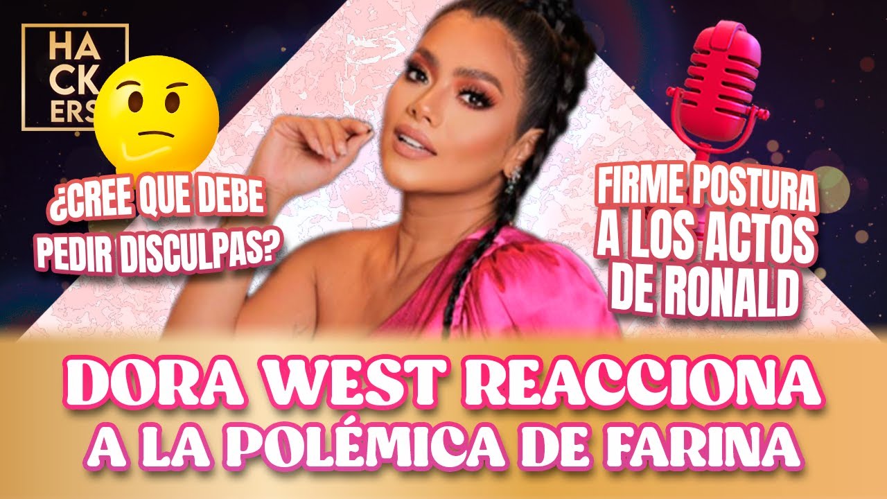 Dora West se pronuncia ante la polémica de Ronald Farina | LHDF | Ecuavisa - YouTube