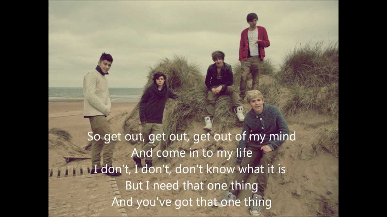 One Direction - One Thing [lyrics] - YouTube