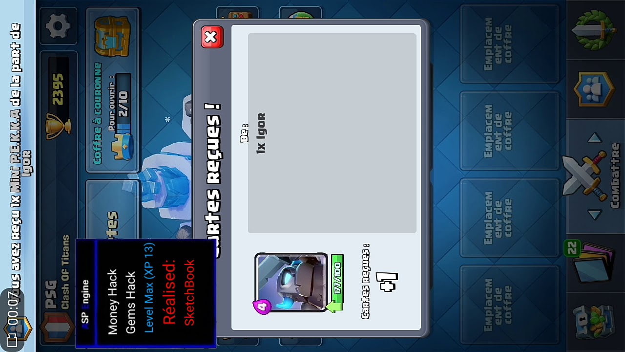Comment installer un mode menu clash royal (NO FACK) - YouTube