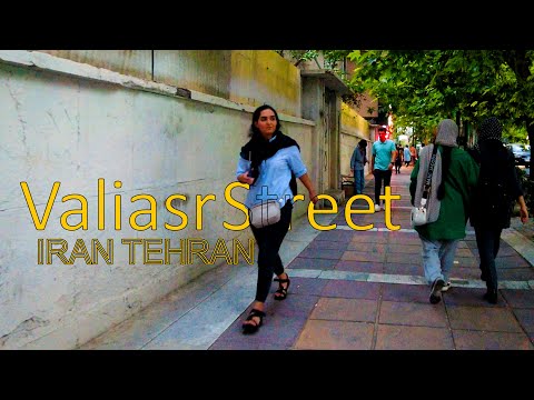Iran - TEHRAN 2022 - Walking Tour In The Tallest Street of Iran