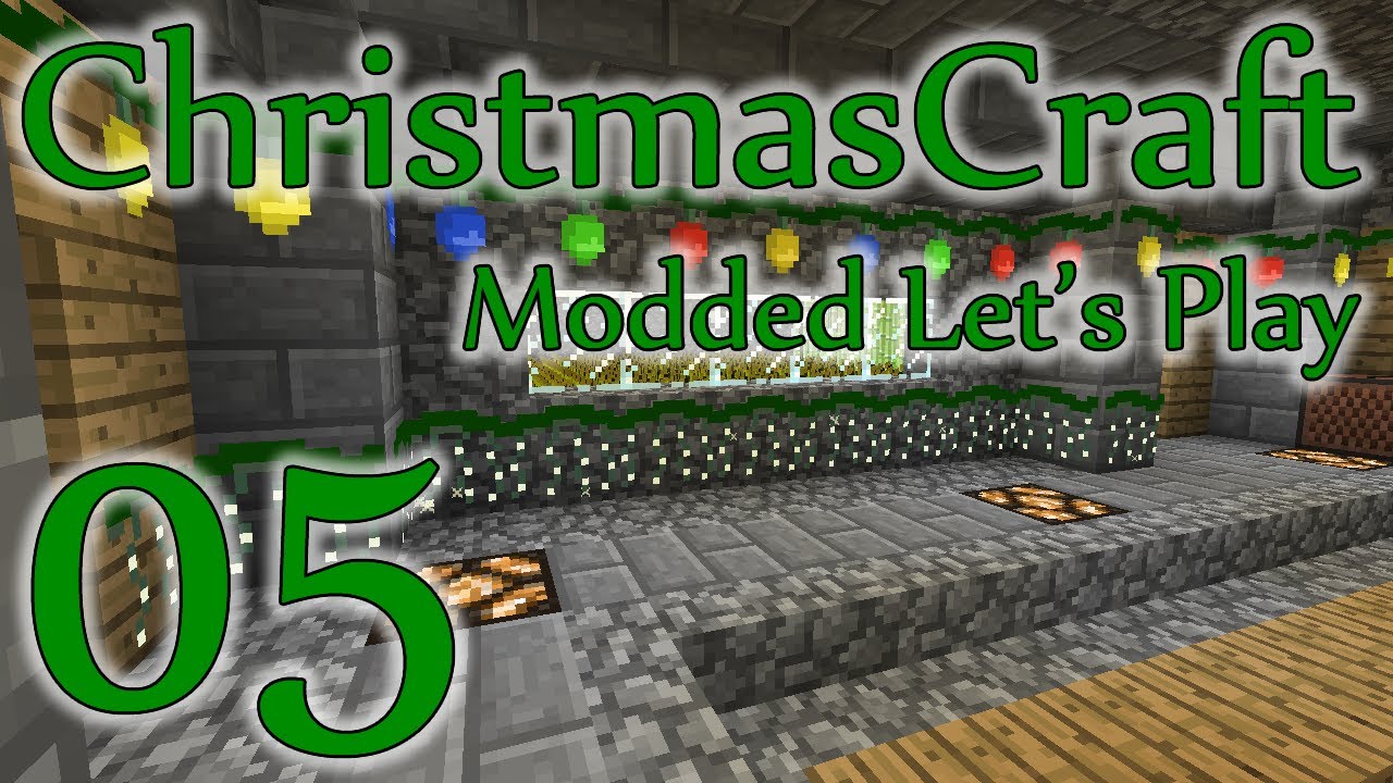 Minecraft: ChristmasCraft - E05 - "Christmas Decorations and Songs ...