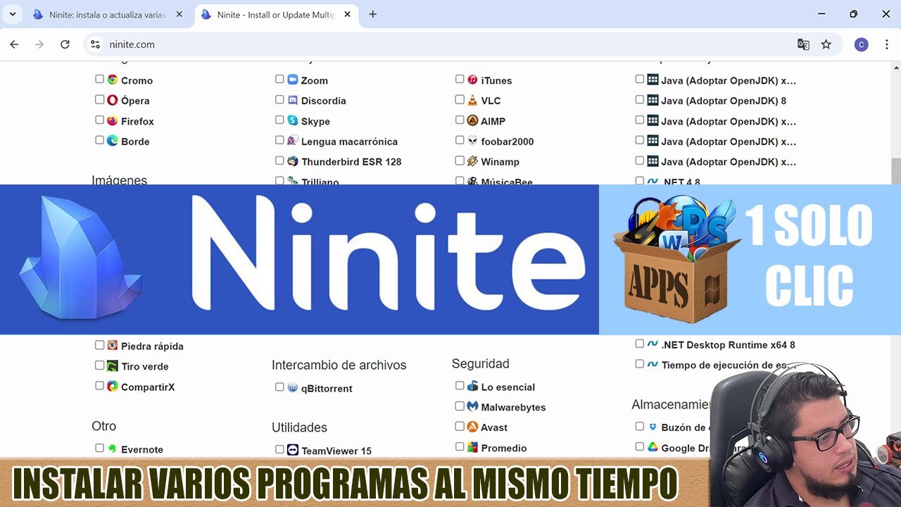 Como Crear un Instalador de Varios Programas en uno Solo con Ninite - YouTube