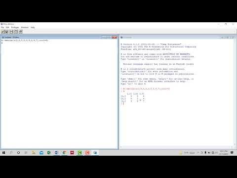 How To Input Matrix in R | Matrix Operation - YouTube