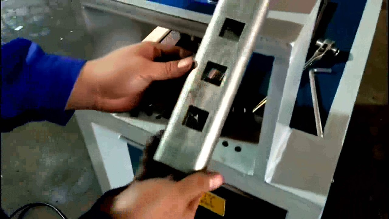 Square tube punching machine stainless steel punching machine security ...