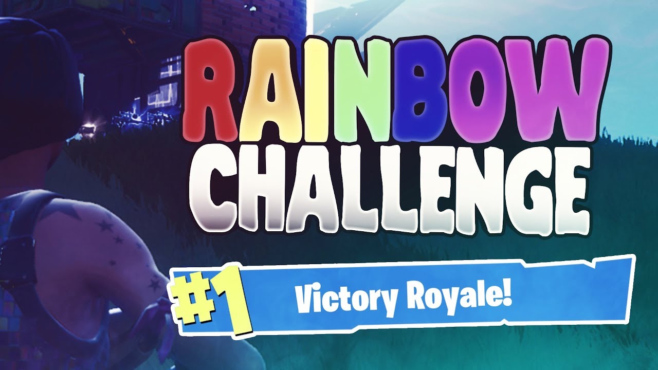 Rainbow Challenge | Fortnite: Battle Royale | - YouTube