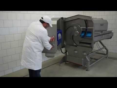 Fresh or Cooked Meat Dicer - Magurit Galan 920 930 - YouTube