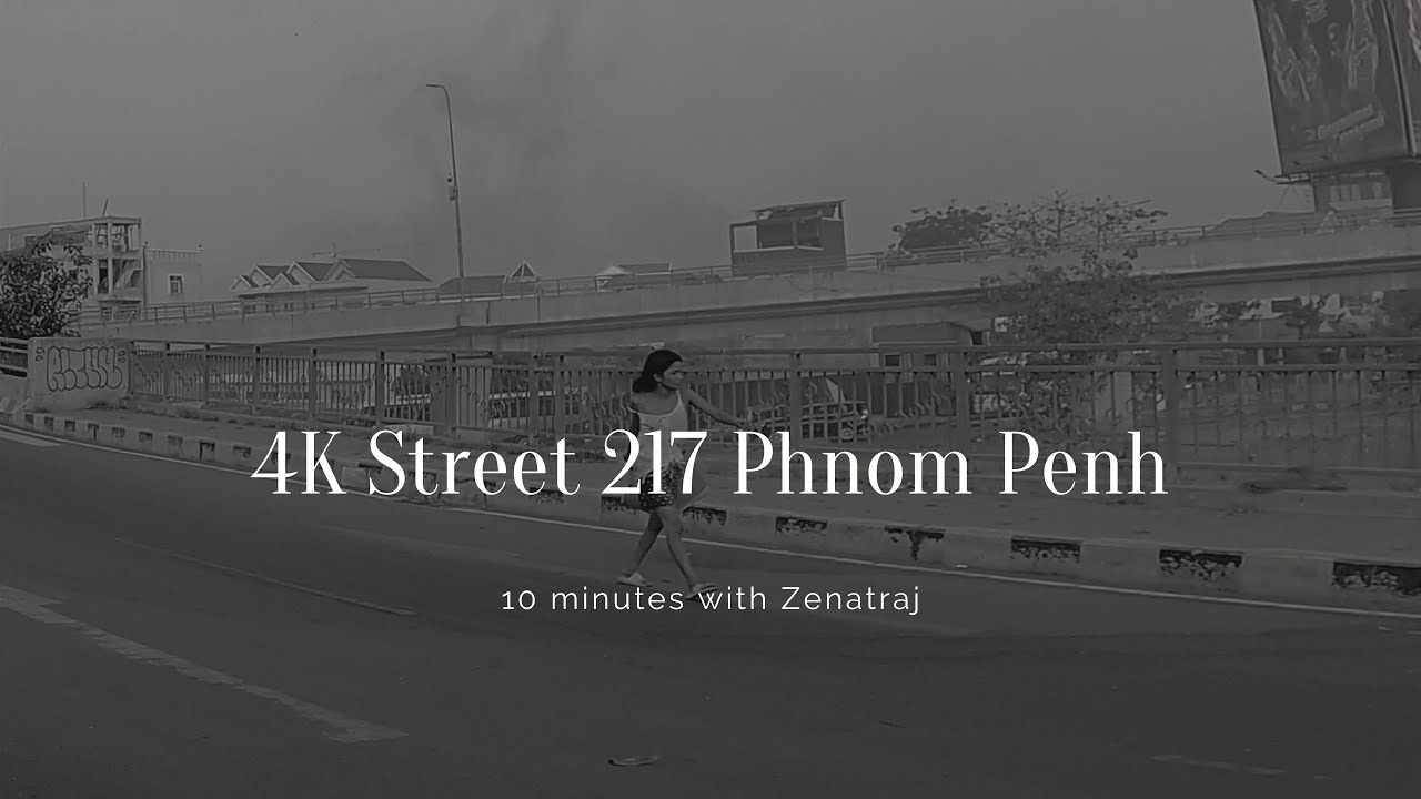4K Morning on Samdech Monireth BLVD Street 217 / Phnom Penh / Cambodia ...