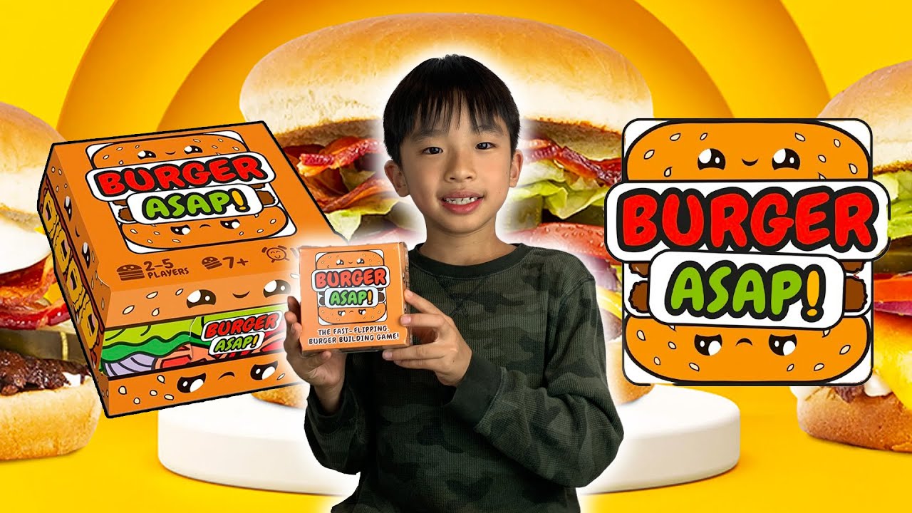 Burger ASAP! Unboxing and Review (Kids Speed Matching Party Game from ...