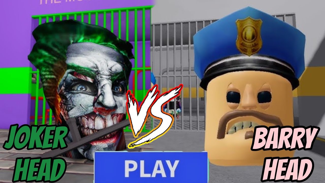 BARRY HEAD🆚️JOKER HEAD BARRY'S PRISON RUN! OBBY ROBLOX FULL GAMEPLAY WALKTROUGH #roblox # ...