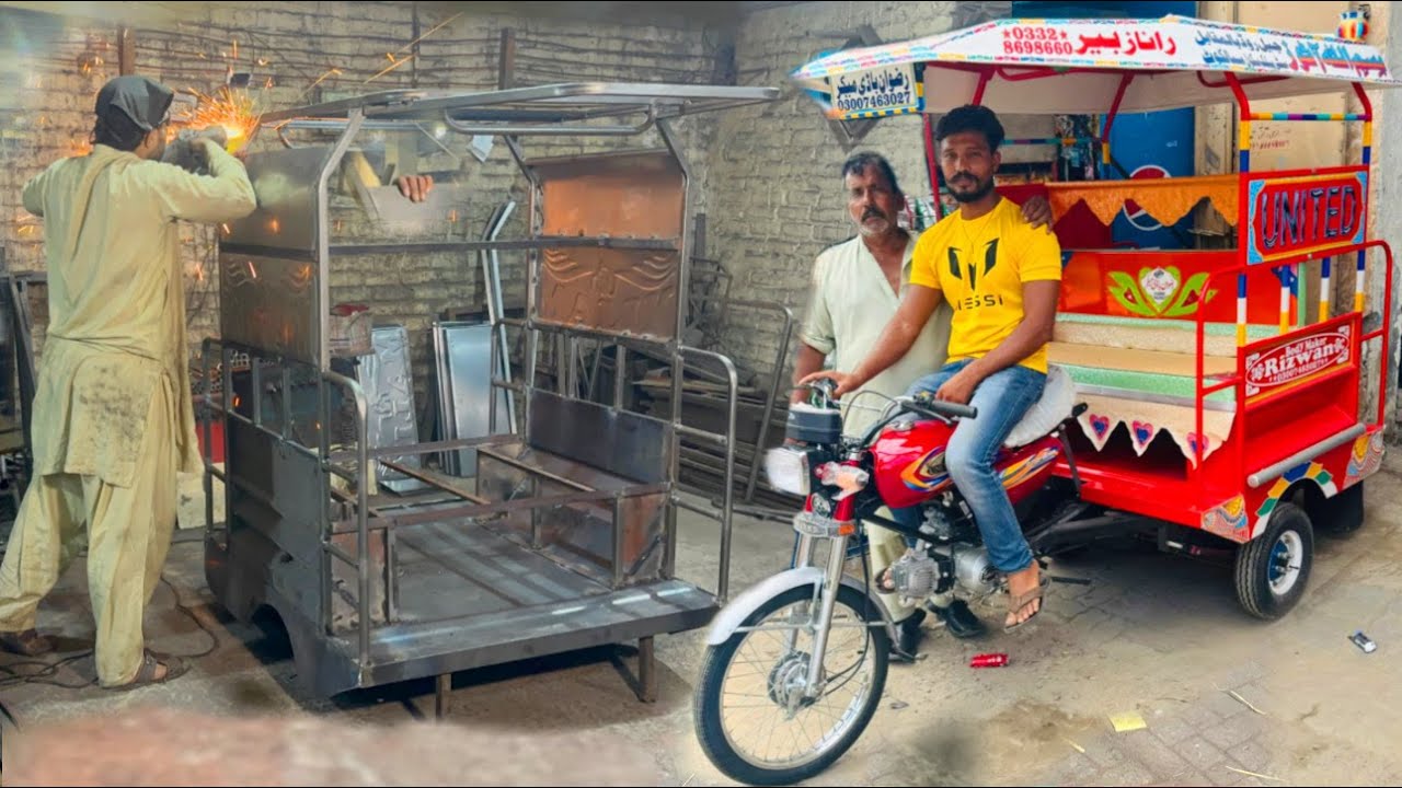 Amazing Manufacturing Process of Six Seater Rickshaw | Factory Mass ...