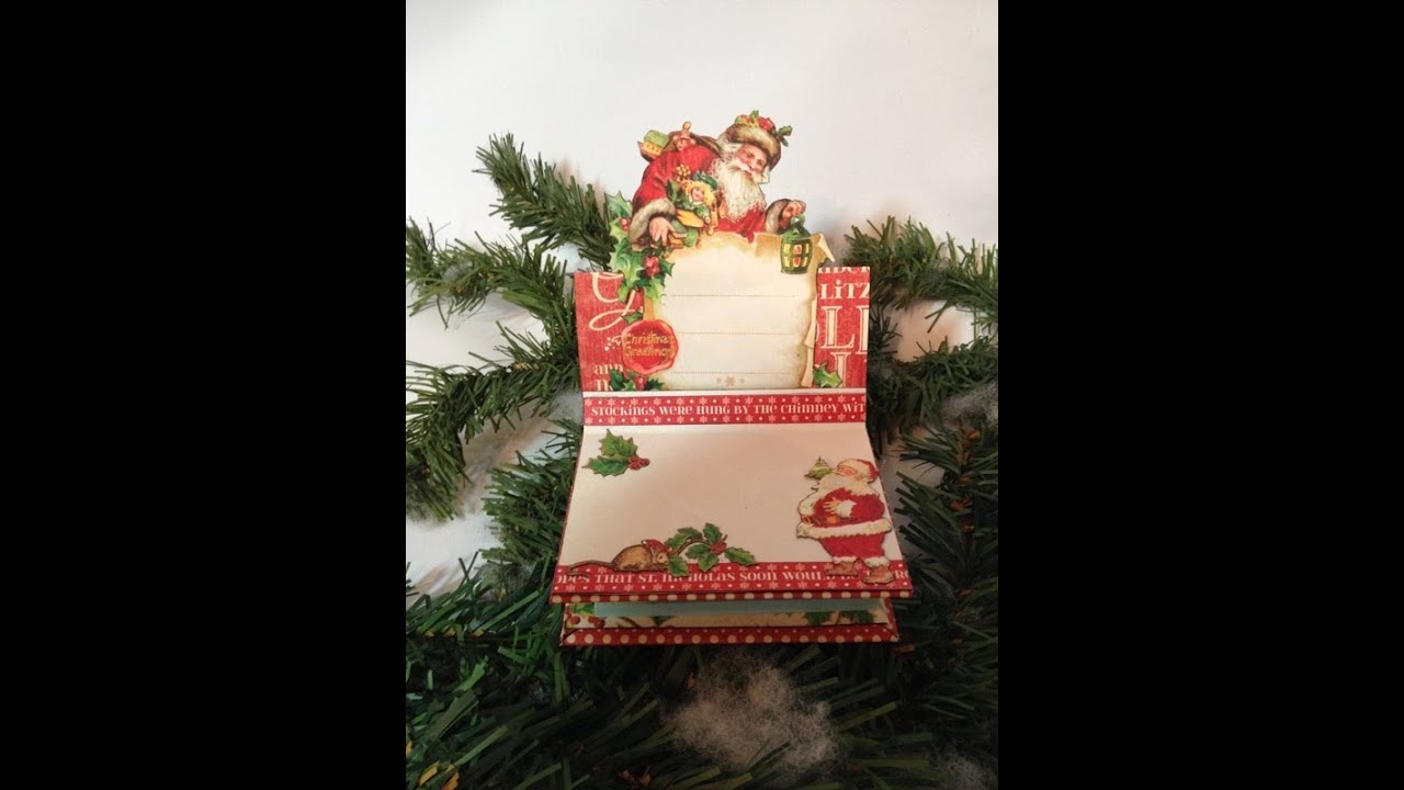 Graphic 45 Post it note holder easel card tutorial - YouTube