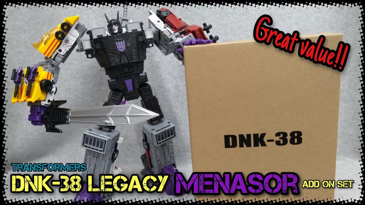 Dnk-38 KO add on upgrade set for Transformers Legacy Menasor - YouTube
