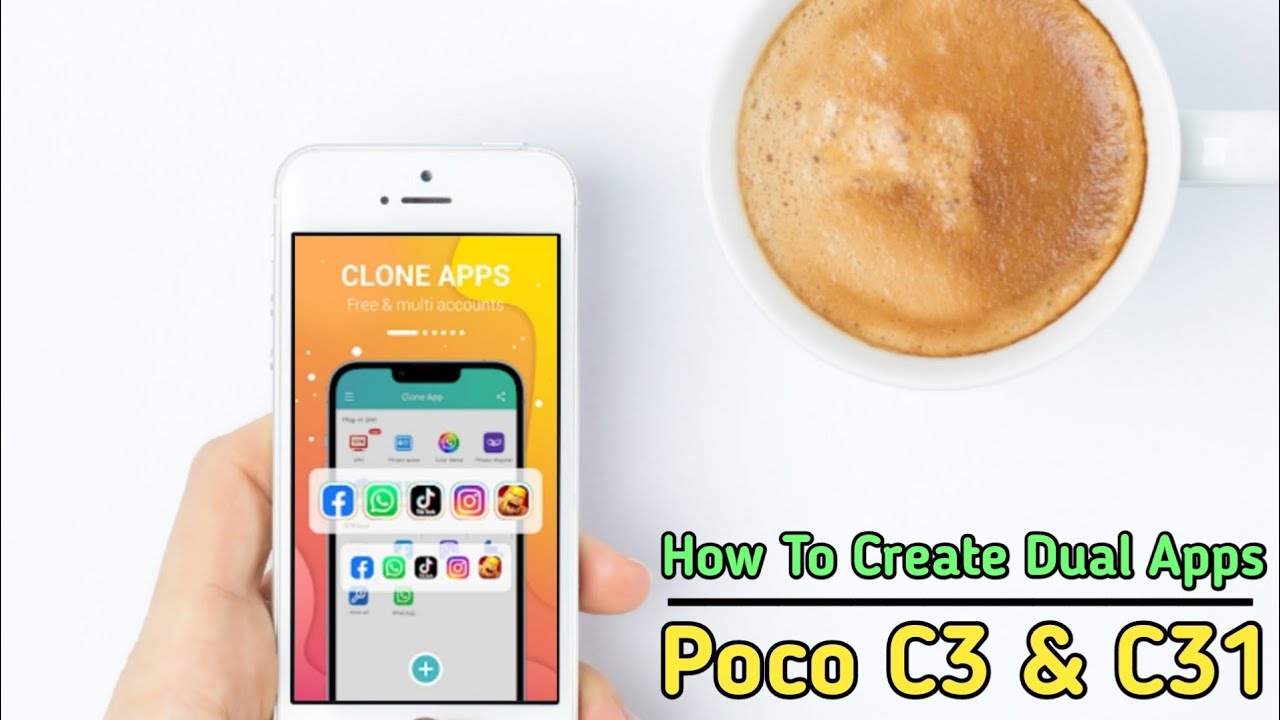 Poco C31 & C3 Dual Apps Settings || How To Clone Apps || How To Use ...
