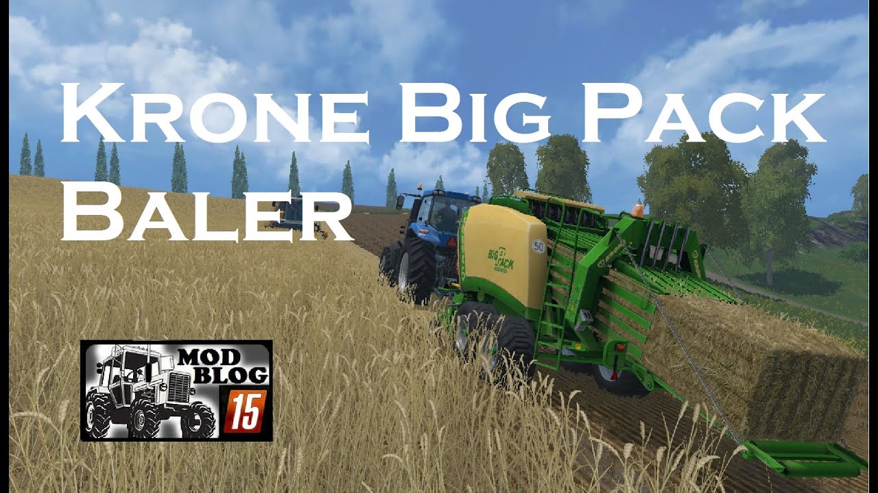 Mod Blog FS.15 Krone Big Baler Pack - YouTube