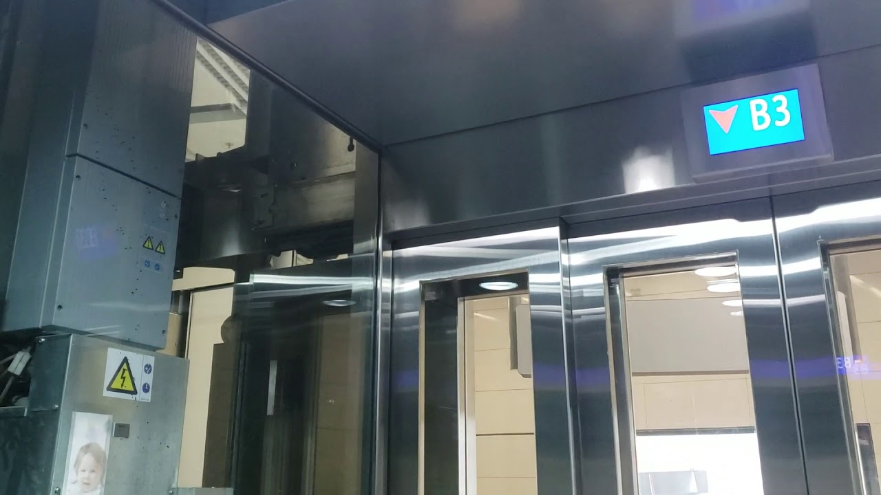 Kone Glass Traction Elevator @Hong Kong High Speed Rail Station - YouTube