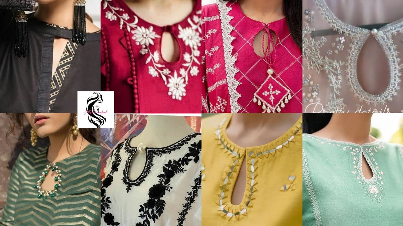Neck design with paan Patti Cut work stylish designer beautiful - YouTube
