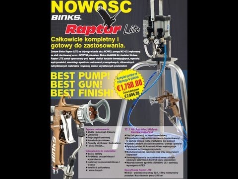 BINKS DEVILBISS Agregat malarski Pompa MX z Pistoletem AA4000 - YouTube