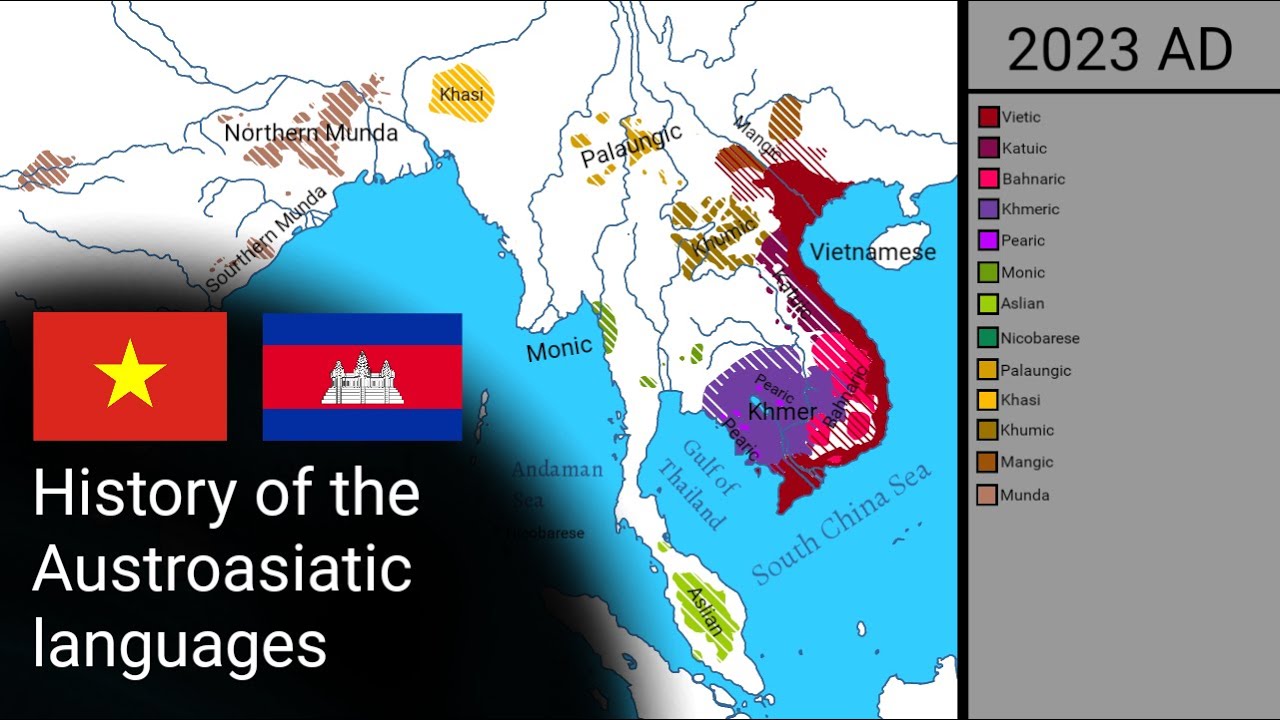 History of the Austroasiatic languages (Timeline) - YouTube