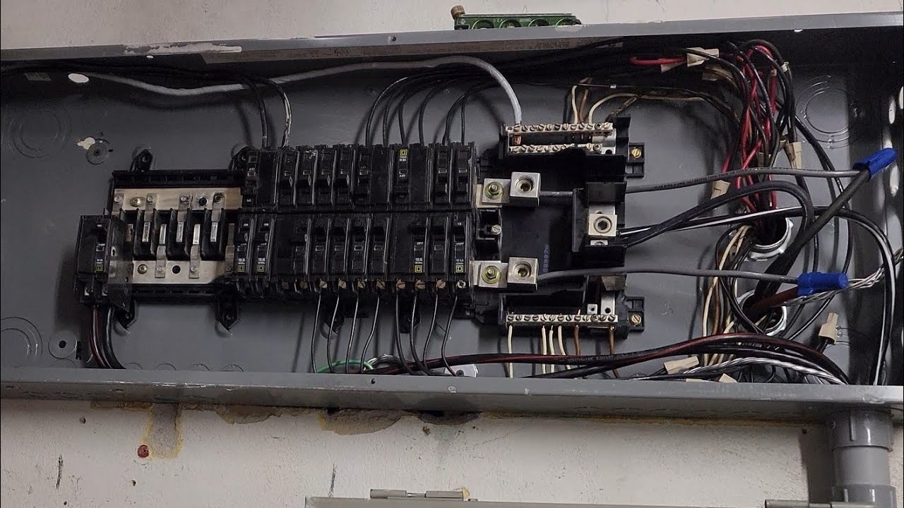 Service change with transfer switch - YouTube