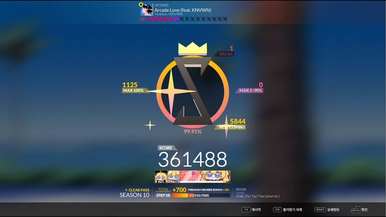 [DJMAX RESPECT V] Arcade Love 5B SC 99.91% - YouTube