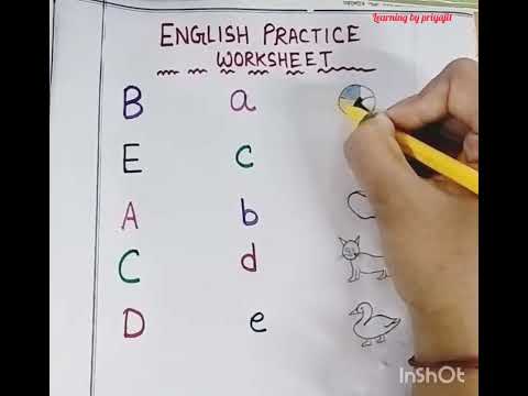 English practice worksheet| a b c worksheet for nursery | Alphabet ...