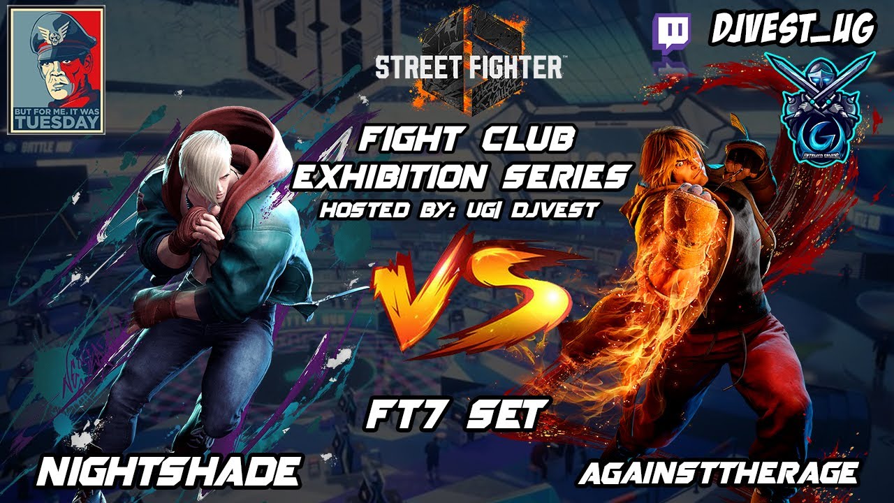 SF6 Fight Club Exhibition Series - NightShade VS againsttherage FT7 Set ...
