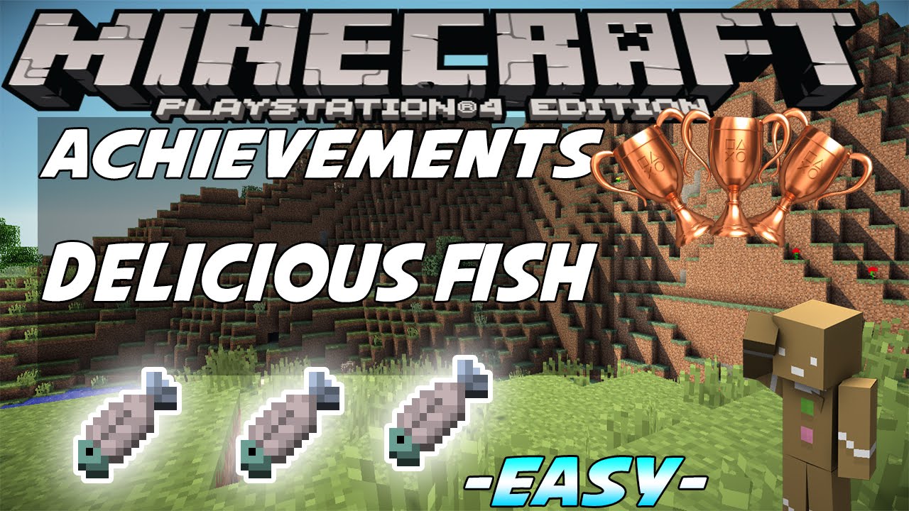 Minecraft PS4: Delicious Fish * EASY * - YouTube