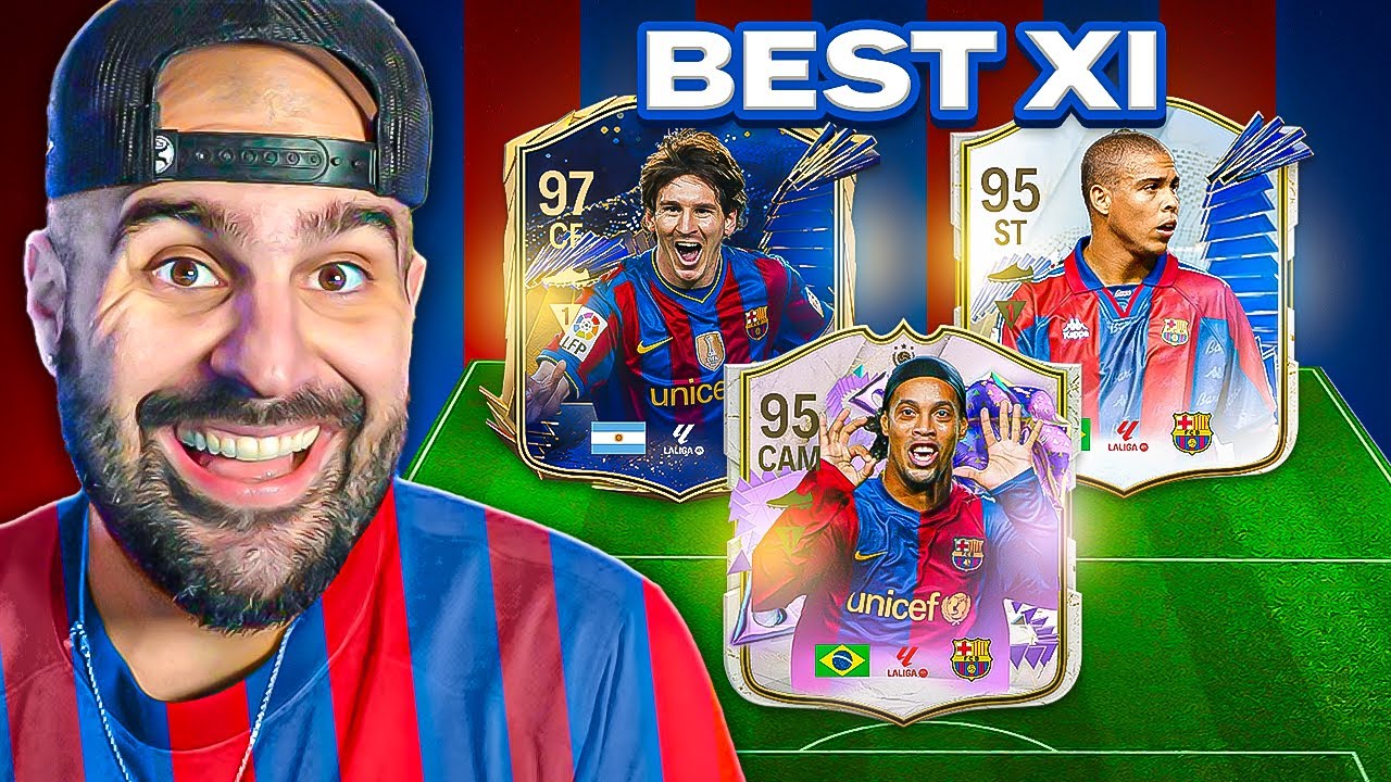 I Used Barcelona's BEST XI of All Time - YouTube