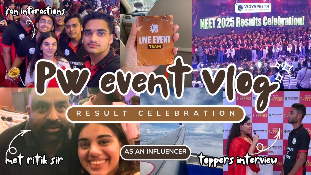 Attend the *PW NEET result* celebration *EVENT* with me(as an ...