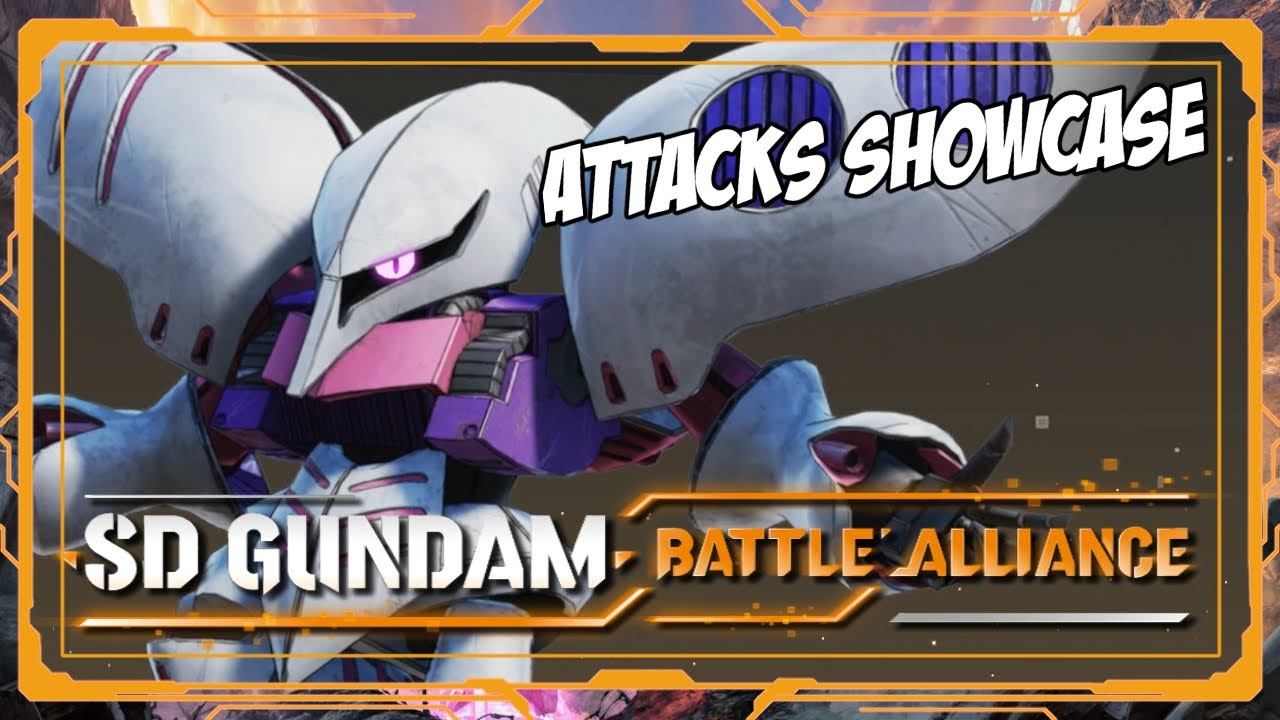 SD Gundam Battle Alliance - Qubeley Attacks Showcase - YouTube