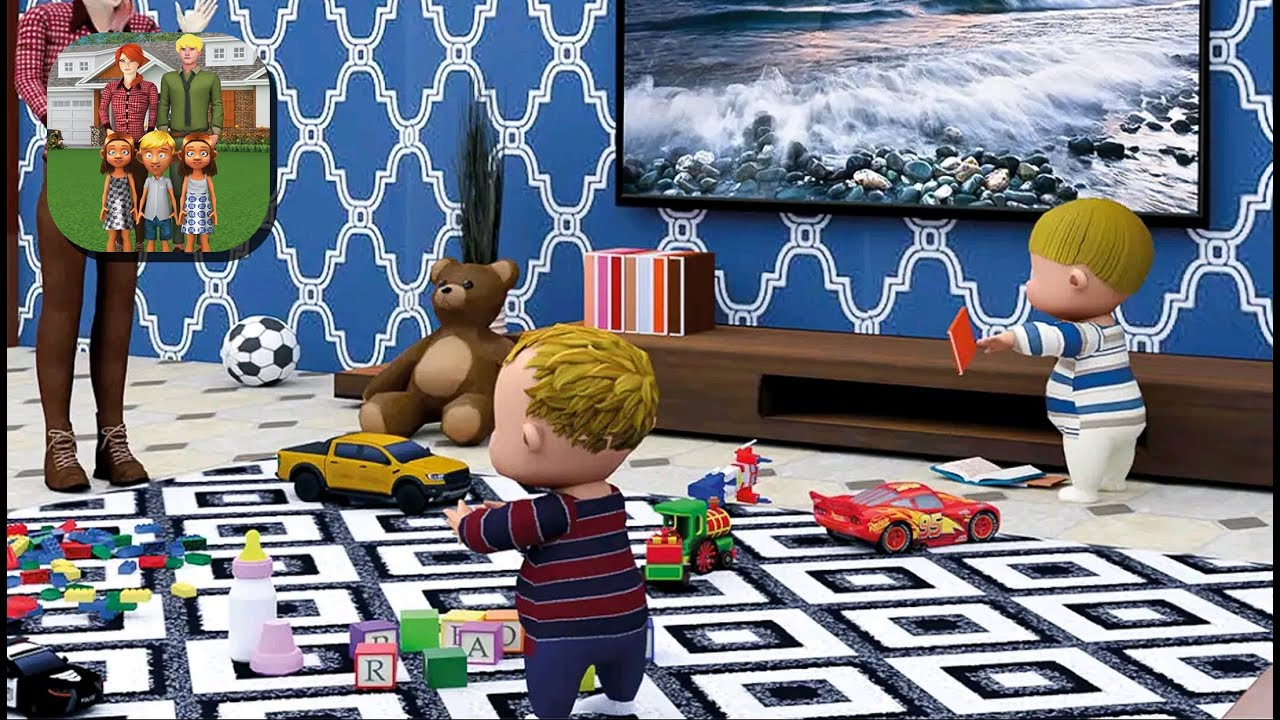 Pregnant Mother: Triplets Baby Happy Family Life Game Part 2 - YouTube