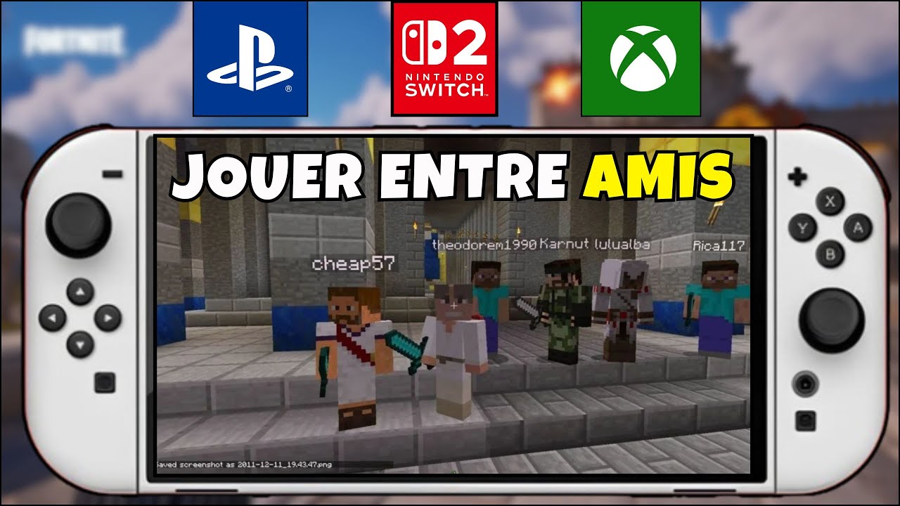 Minecraft Switch & PlayStation : Comment Jouer avec un Ami (Crossplay ...