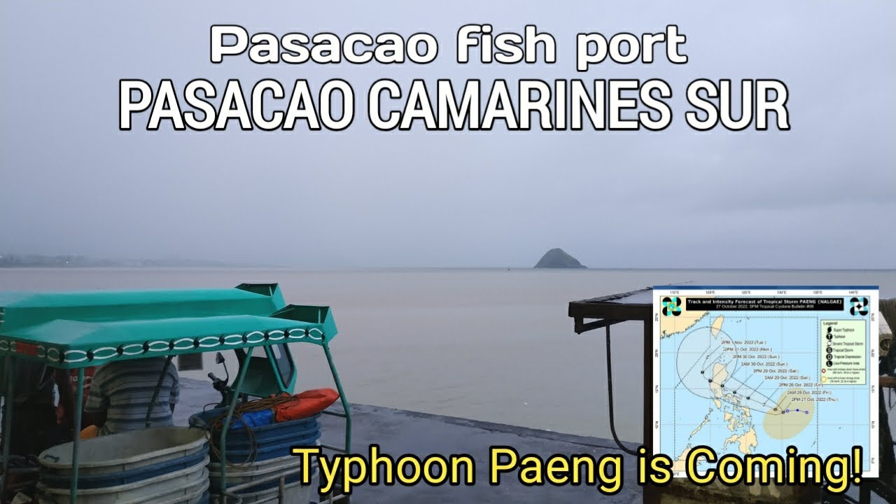 Walking in Pasacao Fishport before Typhoon Paeng enter Bicol Region ...